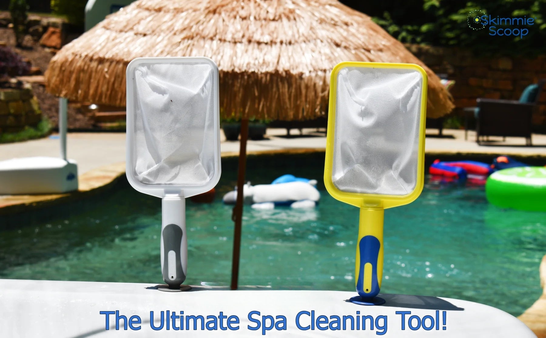 Skimmie Scoop Handheld Skimmer Net – Swim Tether